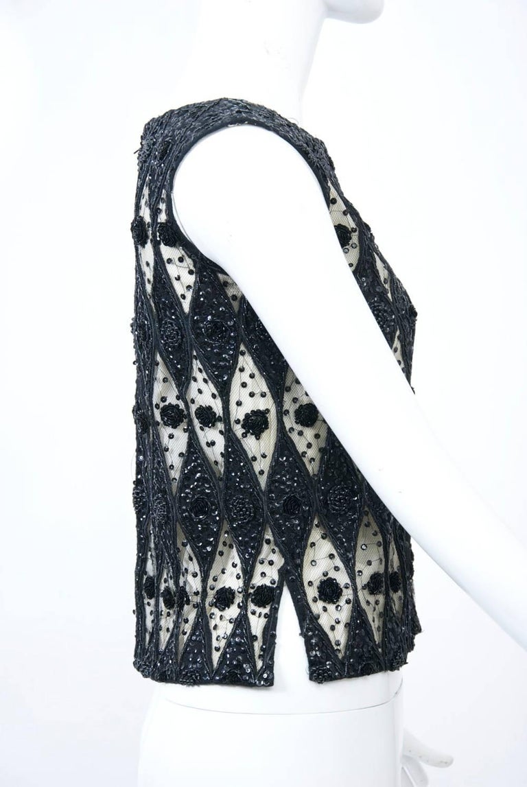 Cut-Out Sequin Shell For Sale at 1stDibs