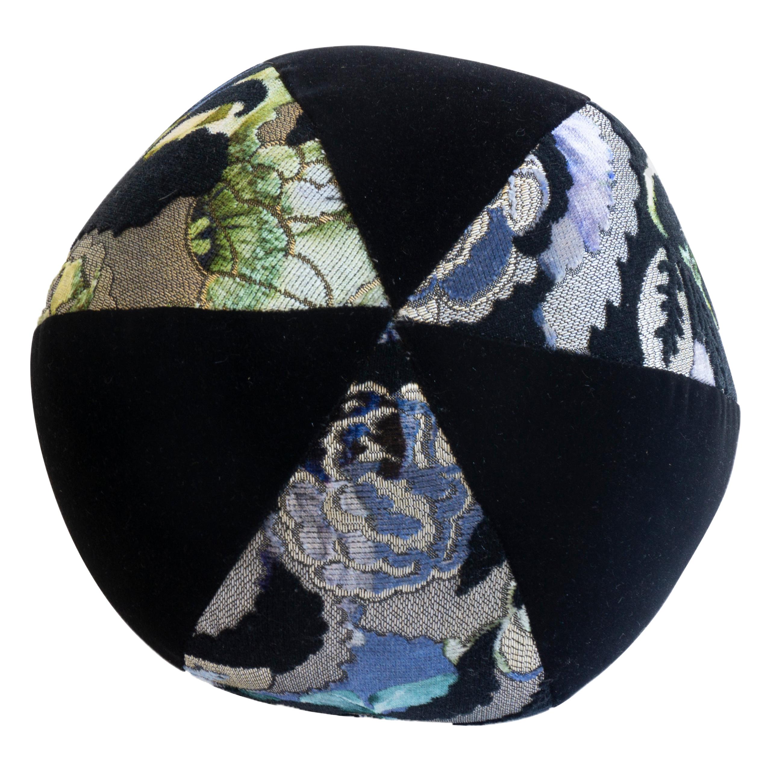 Cut Velvet Rose Pattern Pillows For Sale at 1stDibs