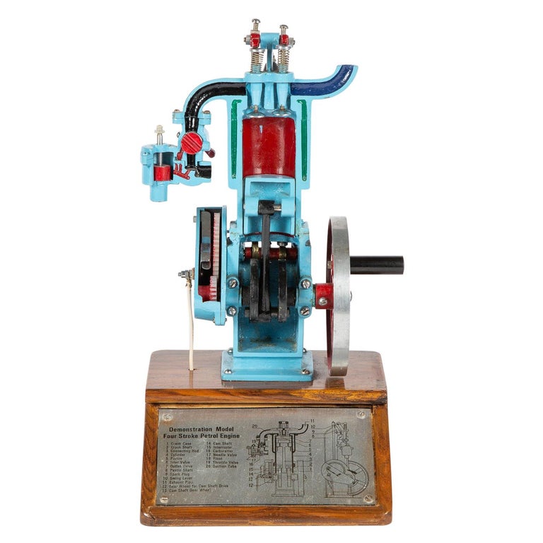 Cutaway Demonstration Model of a Four Stroke Petrol Engine at 1stDibs ...