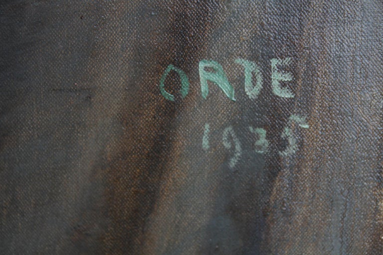 Cuthbert Orde - Portrait of Artist's Daughter Julian Orde Poet - British 1930s oil painting For ...