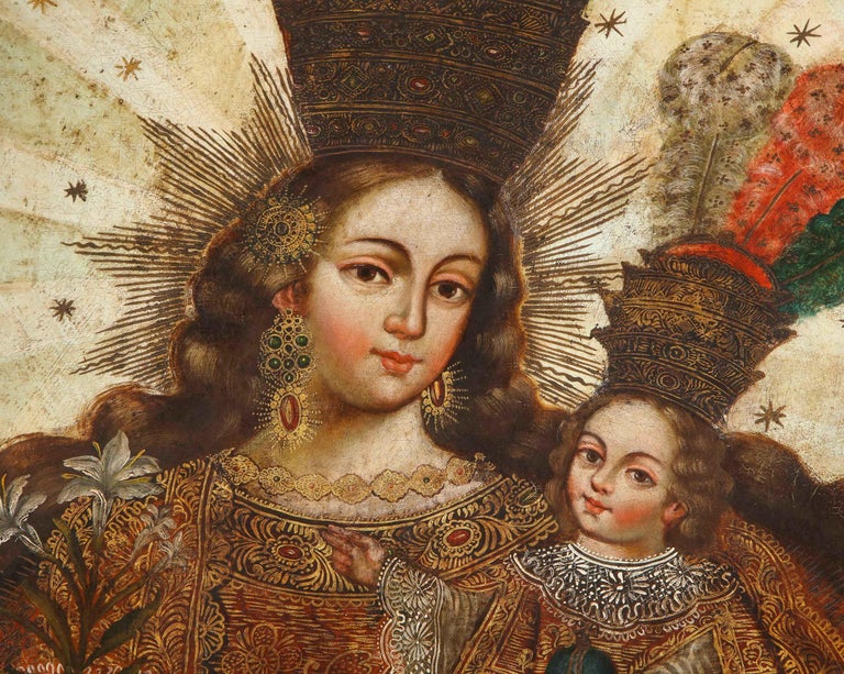 Cuzco School Painting, Virgin of Pomata at 1stDibs | cuzco school ...