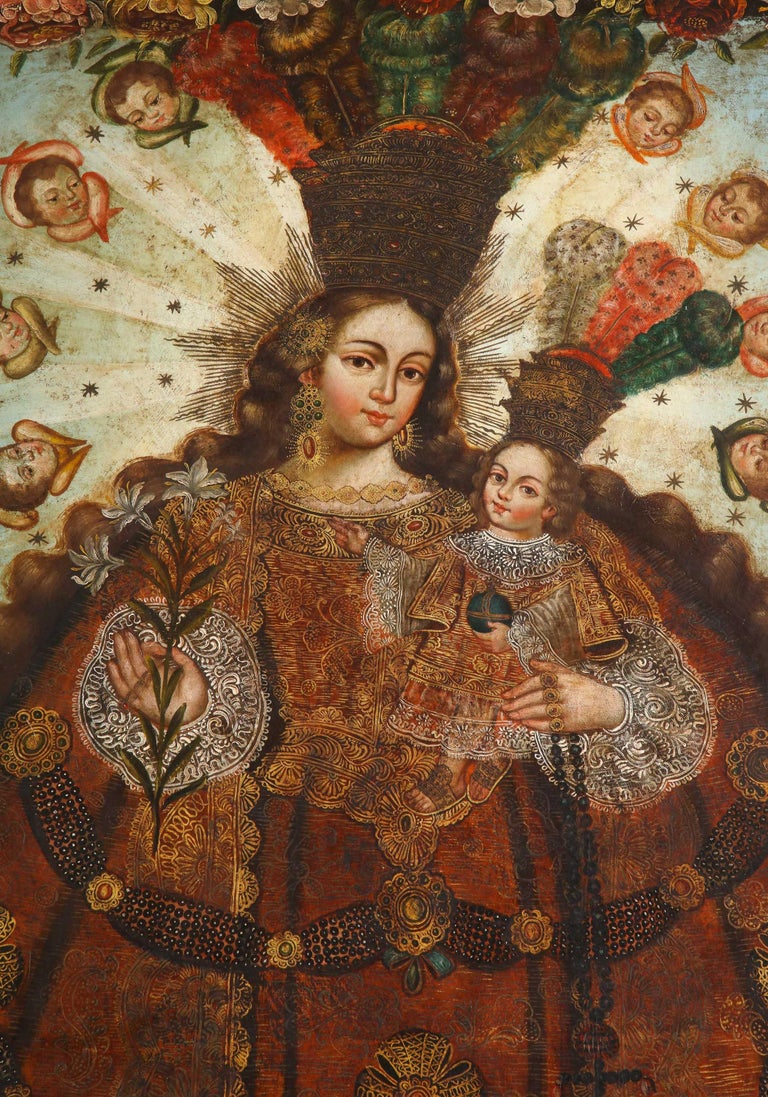 Cuzco School Painting, Virgin of Pomata at 1stDibs | cuzco school ...
