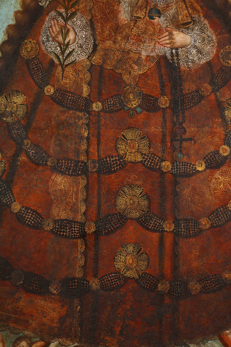 Cuzco School Painting, Virgin of Pomata at 1stDibs | cuzco school ...