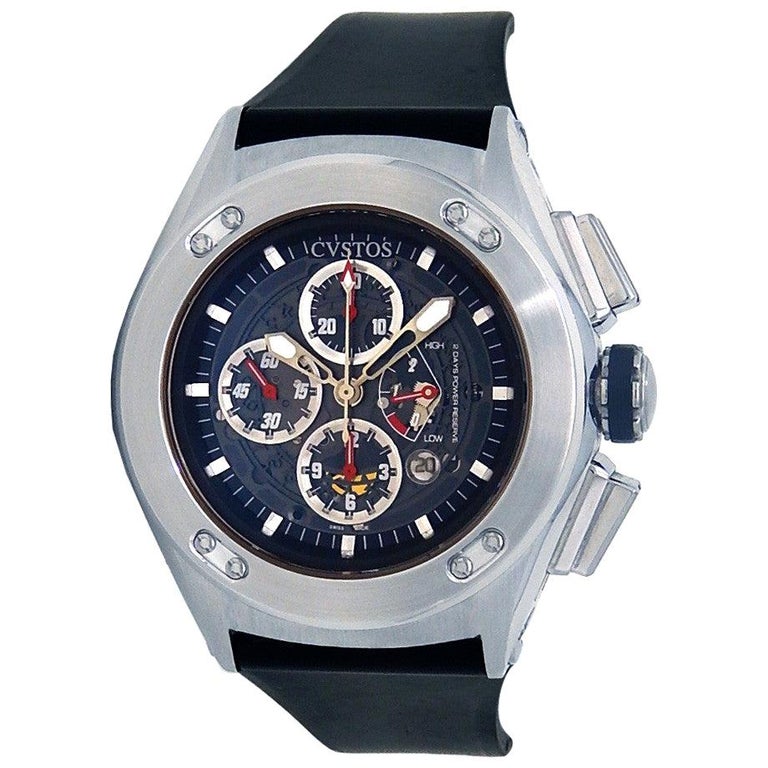 Cvstos Challenge CVQPRNSTGR, Black Dial, Certified and Warranty at 1stDibs