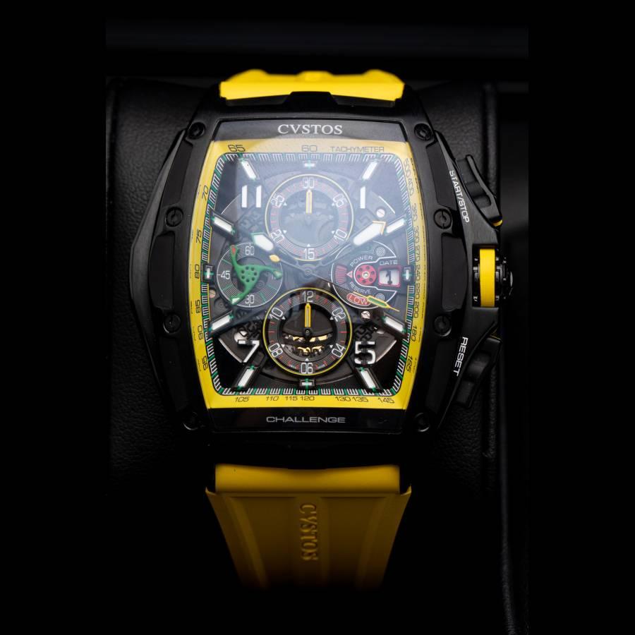 CVSTOS Challenge III Chrono Black Steel 45mm Ref: B00107.4102001 For ...