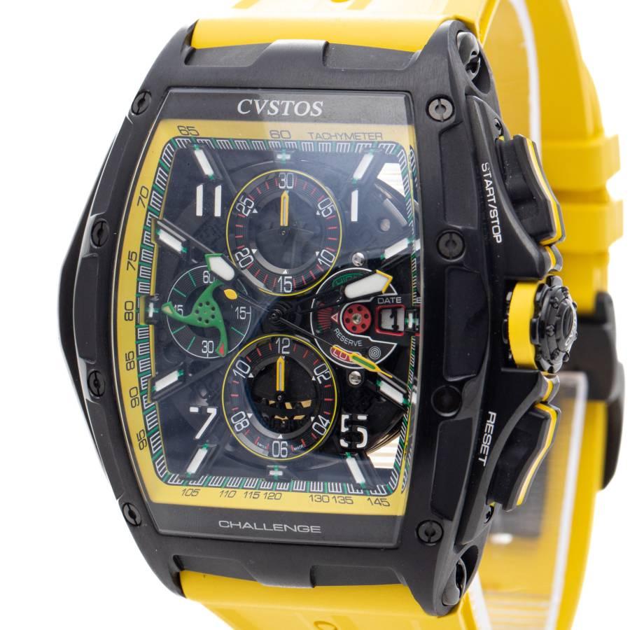CVSTOS Challenge III Chrono Black Steel 45mm Ref: B00107.4102001 For ...
