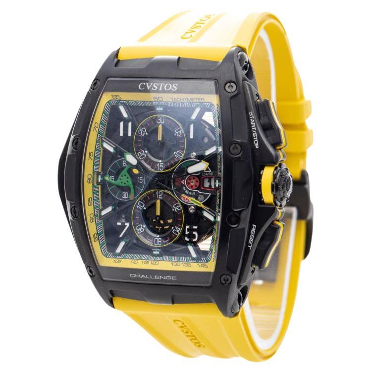 CVSTOS Challenge III Chrono Black Steel 45mm Ref: B00107.4102001 For ...