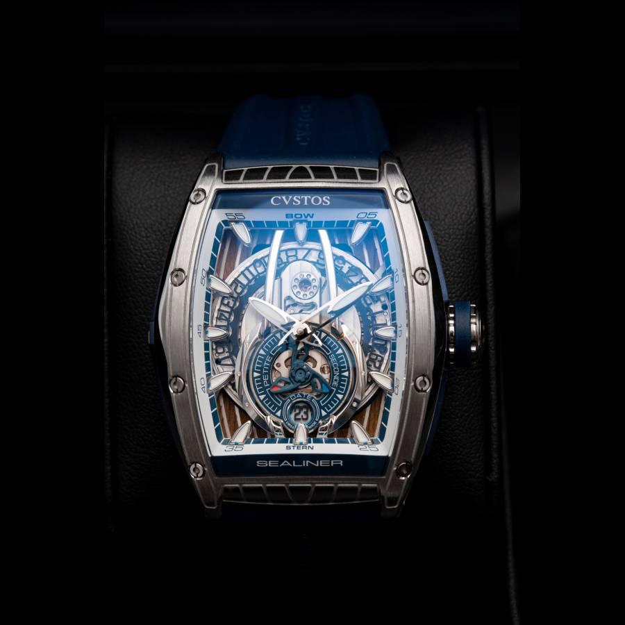Cvstos Challenge Sealiner 41mm PS Steel Navy Blue Ti Comp Ref C00103 ...
