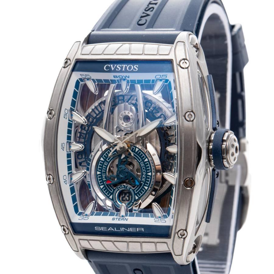 Cvstos Challenge Sealiner 41mm PS Steel Navy Blue Ti Comp Ref C00103 ...