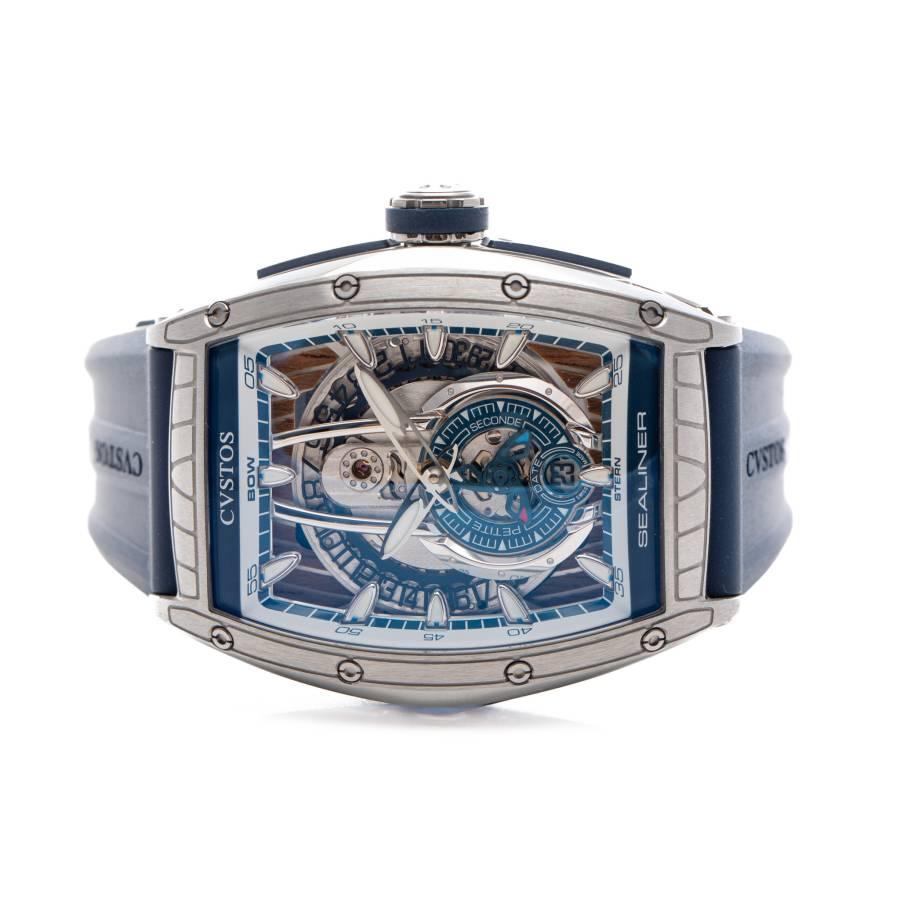 Cvstos Challenge Sealiner 41mm PS Steel Navy Blue Ti Comp Ref C00103 ...