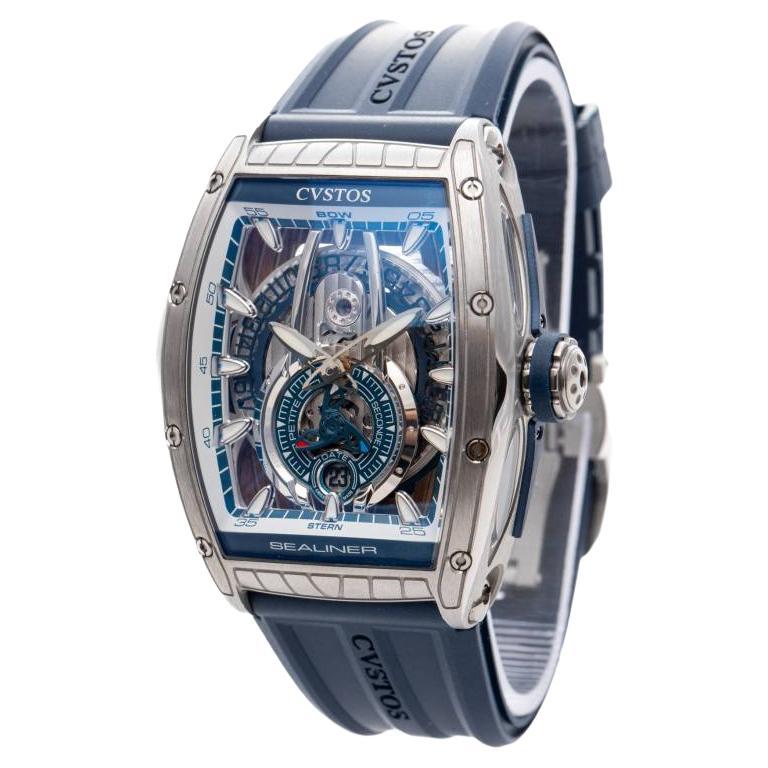 Cvstos Challenge Sealiner 41mm PS Steel Navy Blue Ti Comp Ref C00103 ...