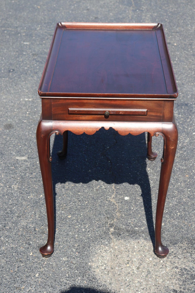 CW 8 Colonial Williamsburg Kittinger Mahogany Tea Table Circa 1950 at ...