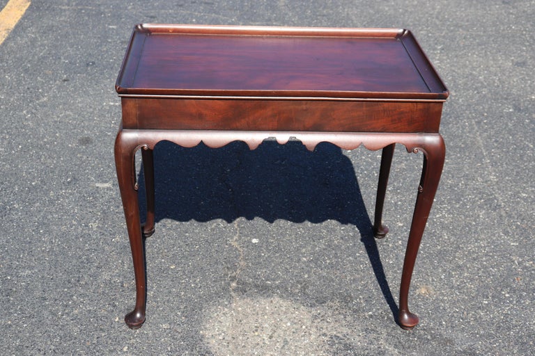 CW 8 Colonial Williamsburg Kittinger Mahogany Tea Table Circa 1950 at ...