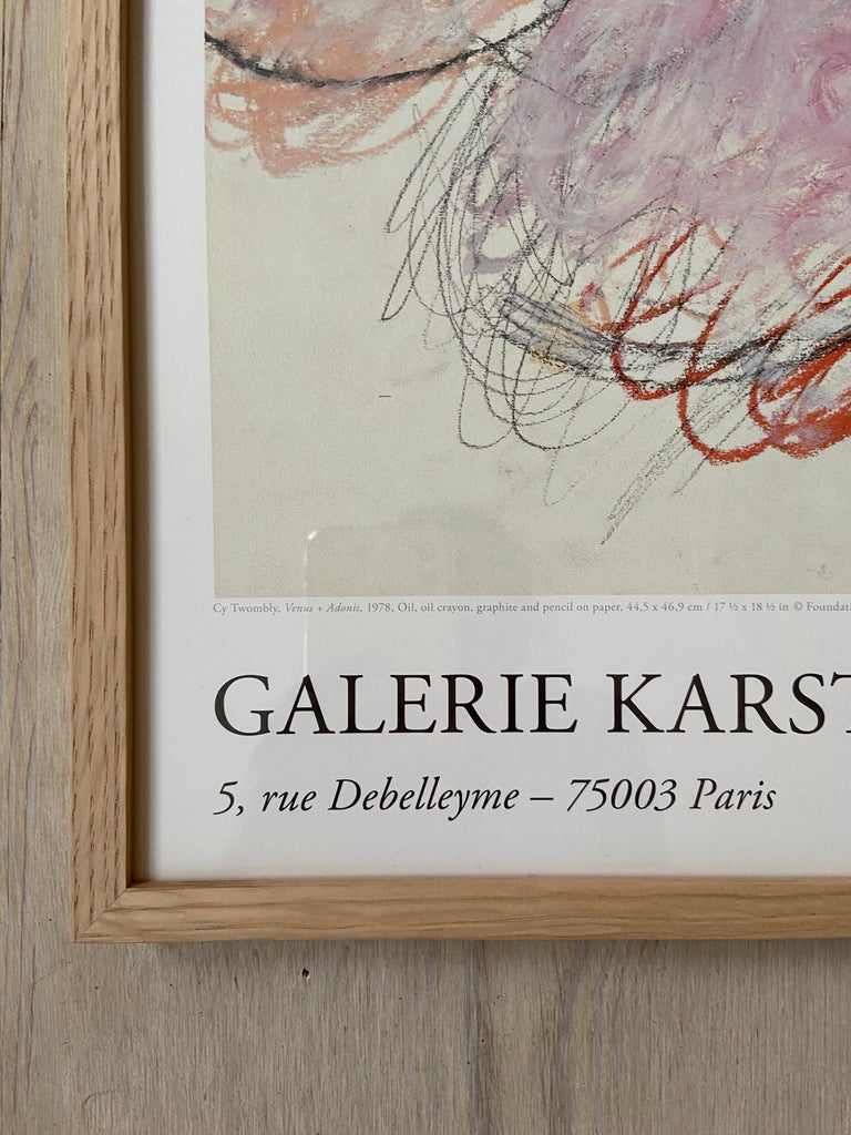 Cy Twombly Galerie Karsten Greve Exhibition Poster, France, 2013 For ...