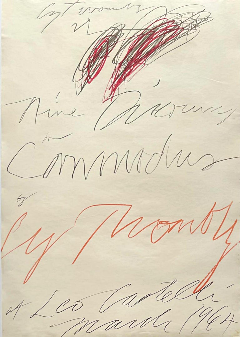 Cy Twombly - Cy Twombly at Leo Castelli (Hand Signed) at 1stDibs