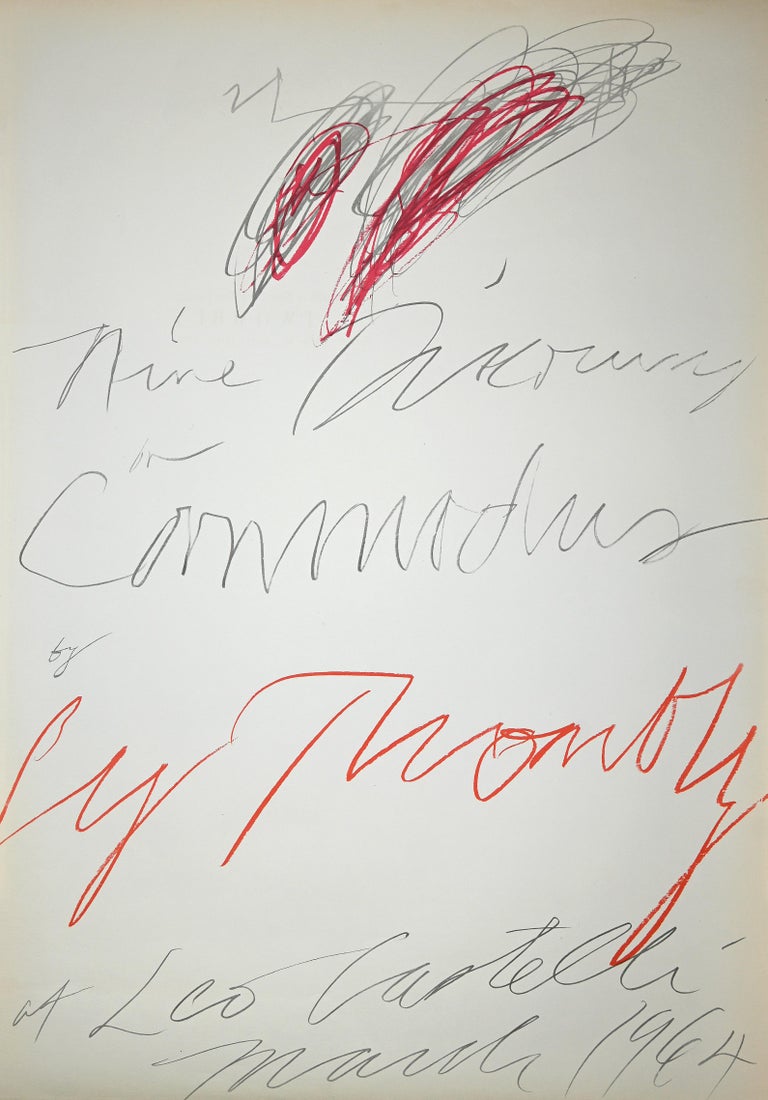 Cy Twombly - Nine Discourses on Commodus by Cy Twombly at Leo Castelli ...