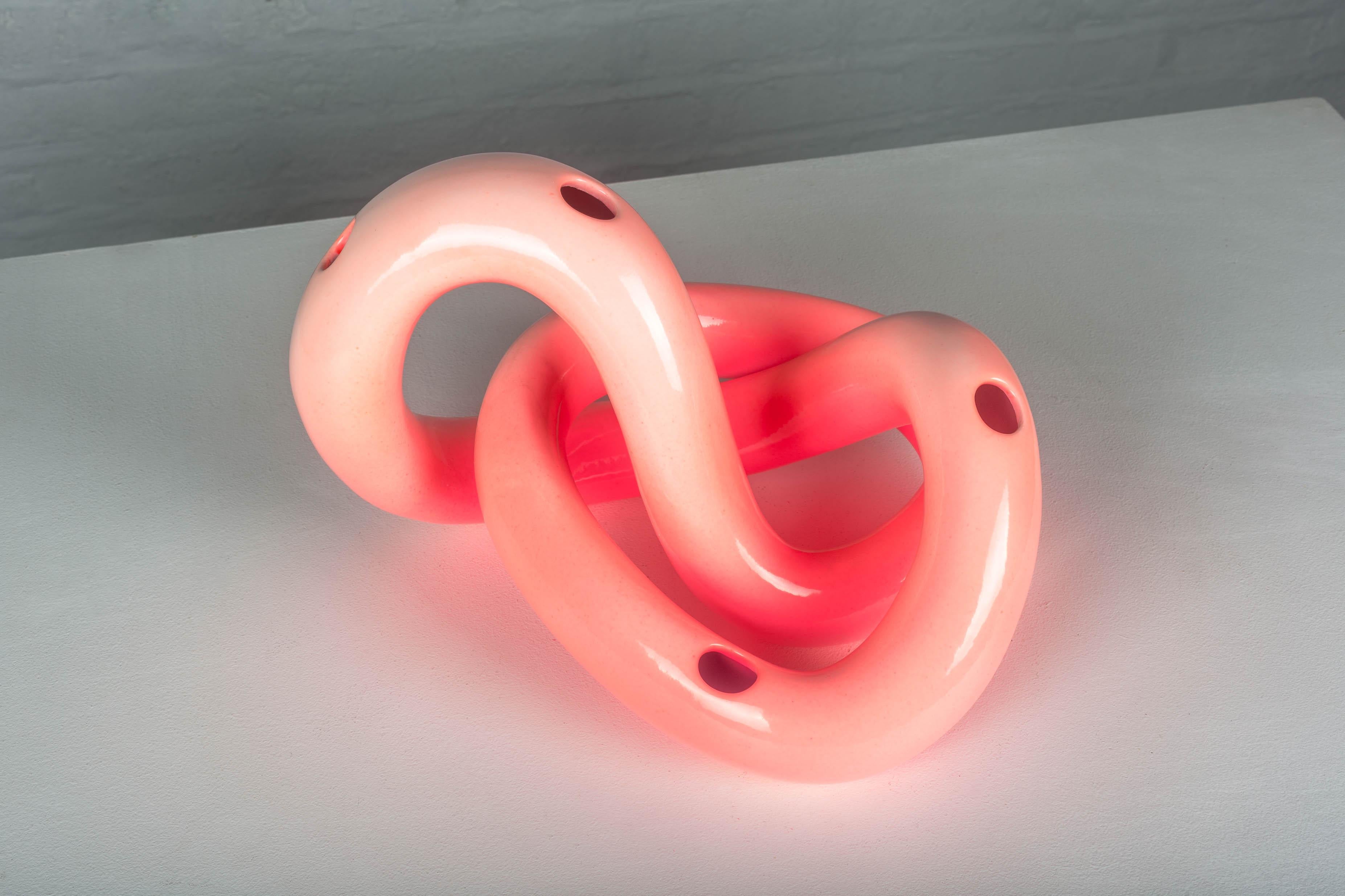 Cyclik, Large Pink Vase by Karim Rashid for Bitossi in 2000, Limited ...