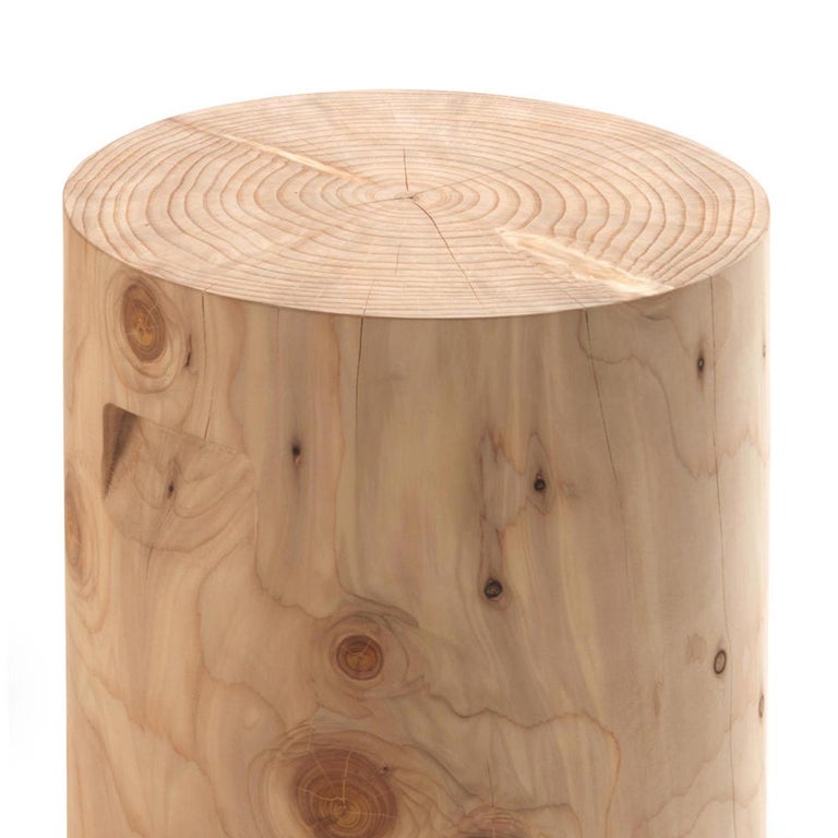 Cylinder Cedar Stool at 1stDibs | cylinder stools