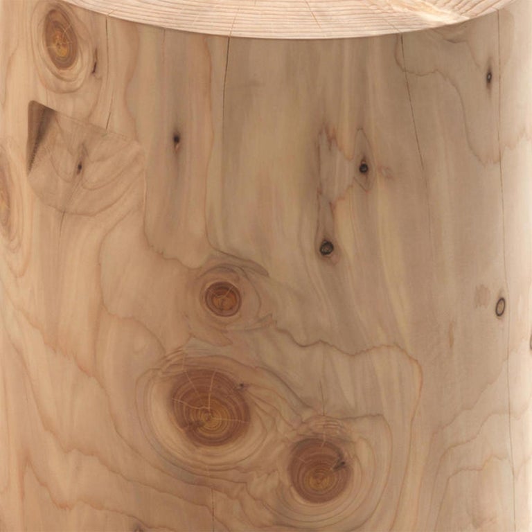 Cylinder Cedar Stool at 1stDibs | cylinder stools