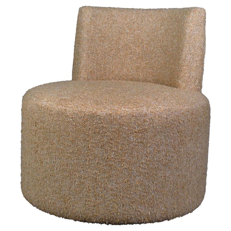 Cylindrical Beige Armchair For Sale at 1stDibs
