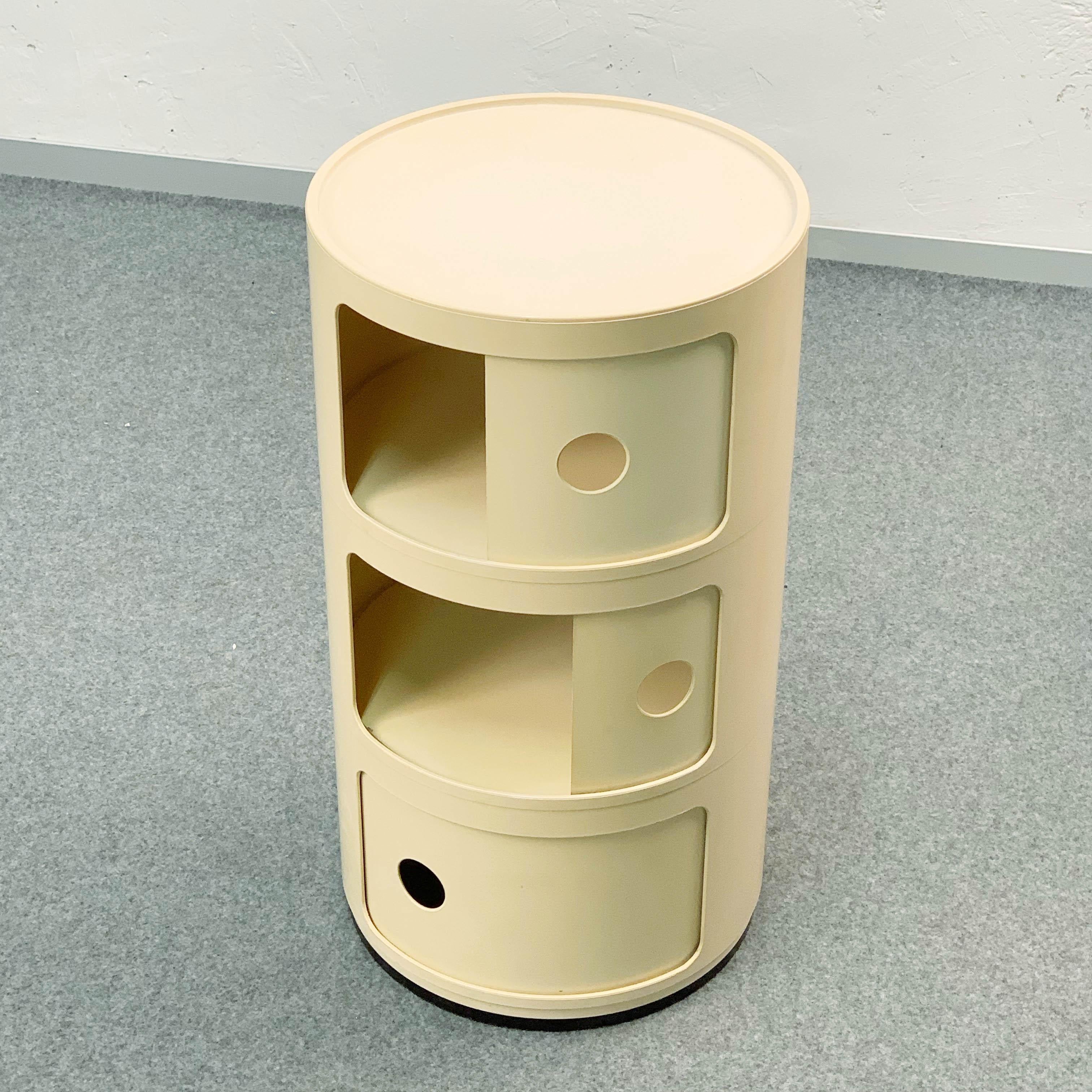 Cylindrical Cabinet by Kartell, Italy 1969, Designed by Anna Castelli ...