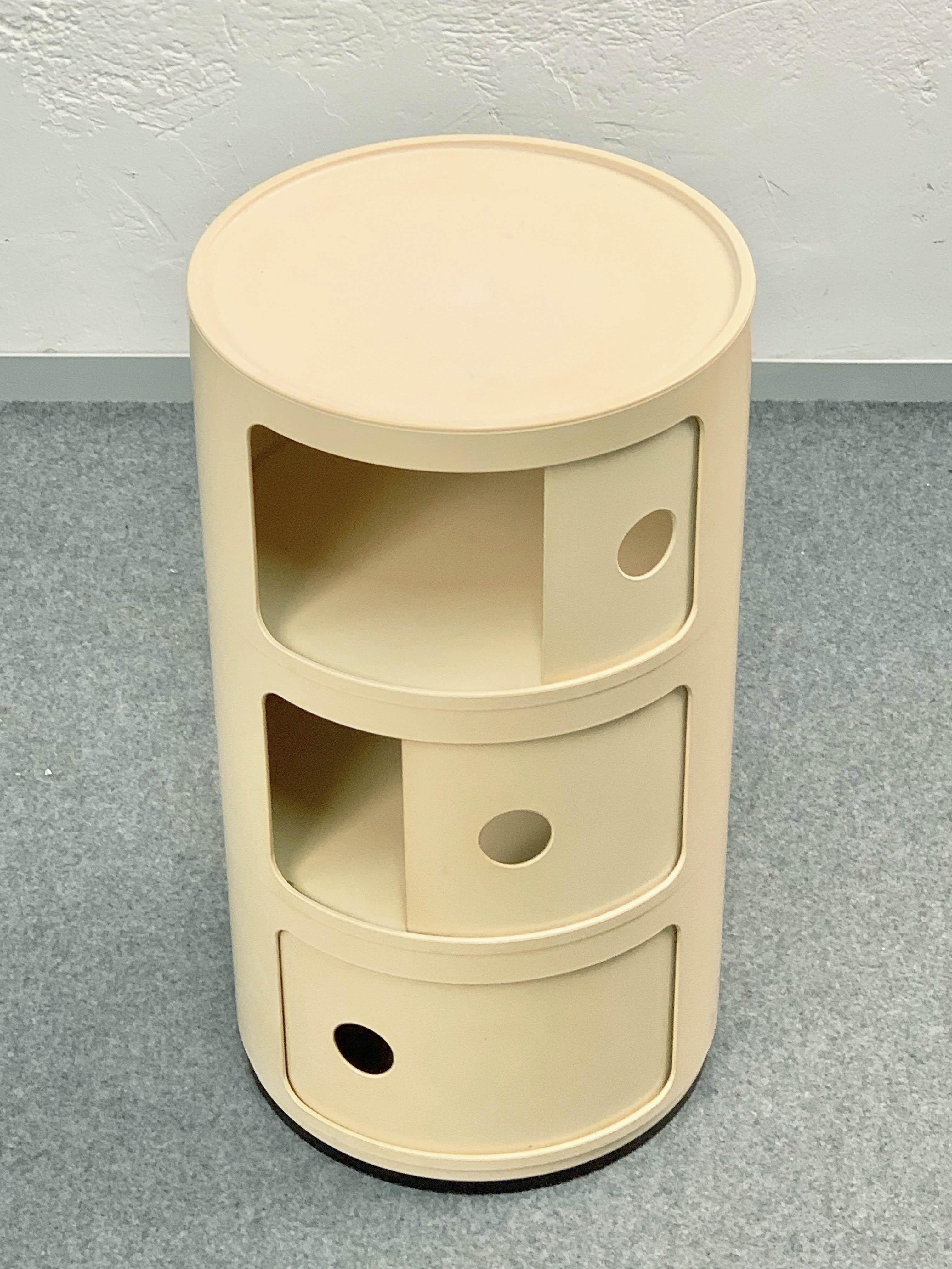 Cylindrical Cabinet by Kartell, Italy 1969, Designed by Anna Castelli ...