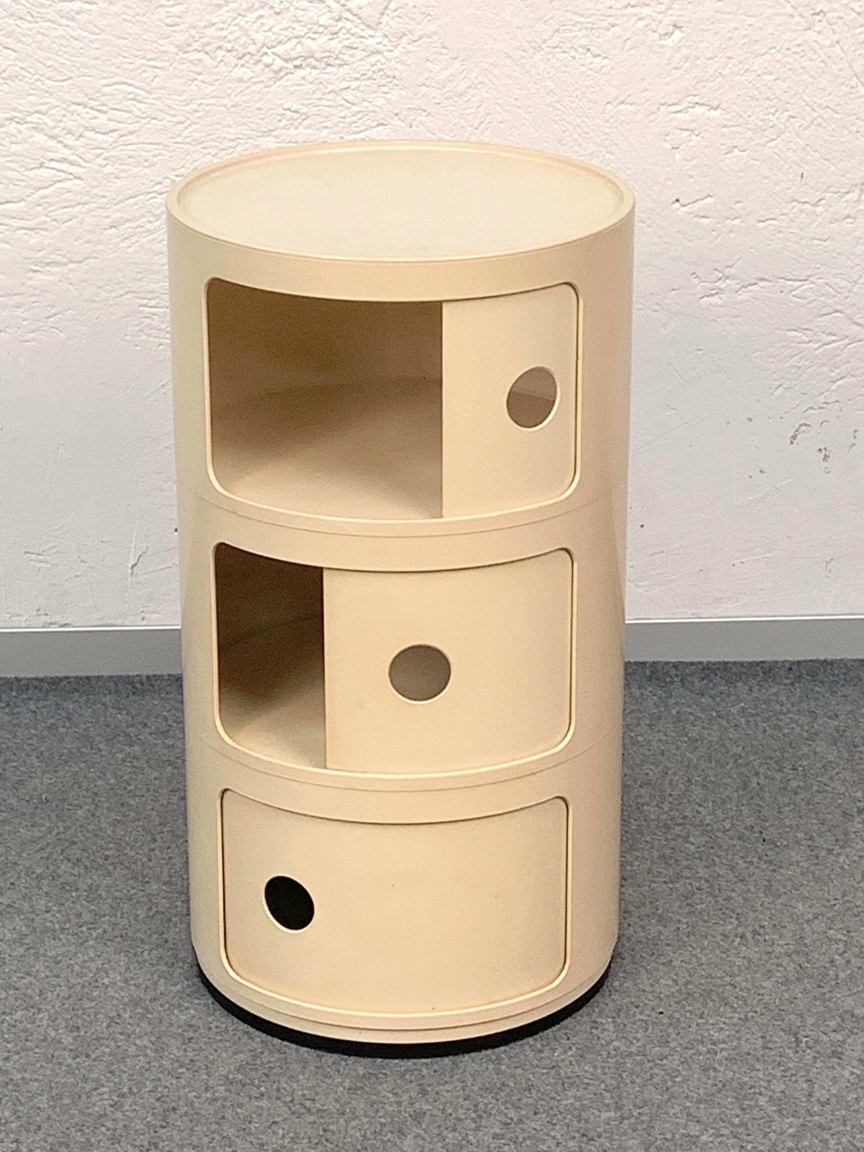 Cylindrical Cabinet by Kartell, Italy 1969, Designed by Anna Castelli ...