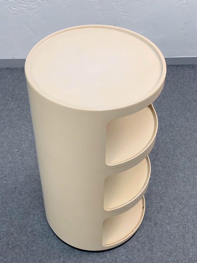 Cylindrical Cabinet by Kartell, Italy 1969, Designed by Anna Castelli ...
