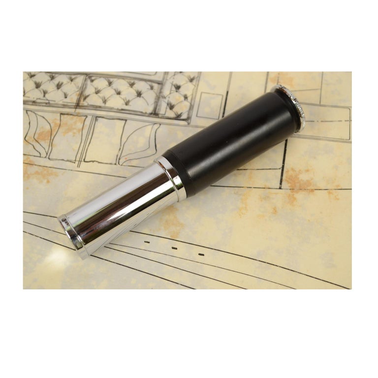 Cylindrical Slide Rule 1930s, Chromed Brass at 1stDibs