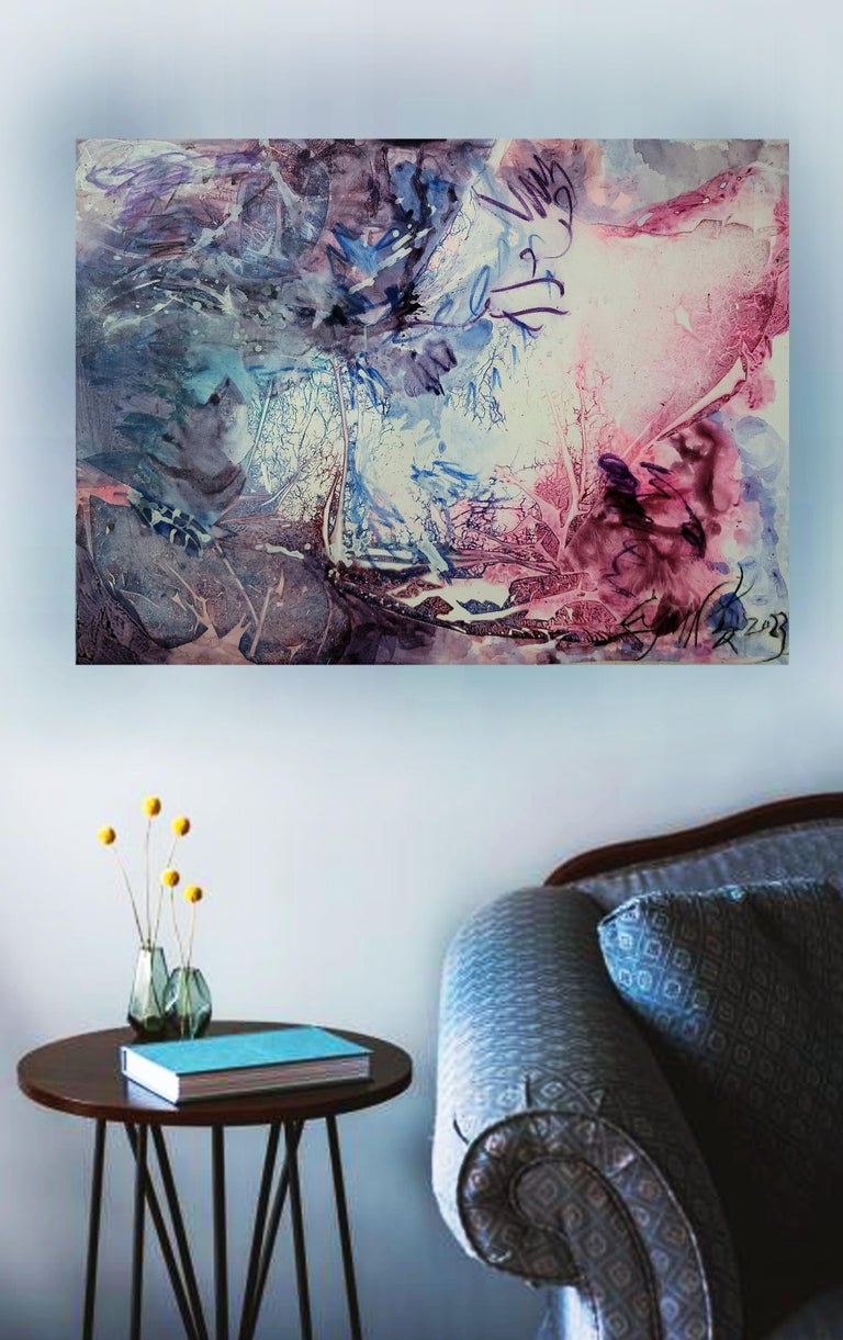 Cymn Wong - Resilience Unfurled-Vivid, Colorful, Expressive Abstract ...