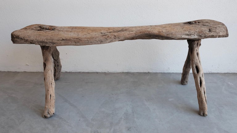 Cypress Bench from Jalisco, Mexico at 1stDibs