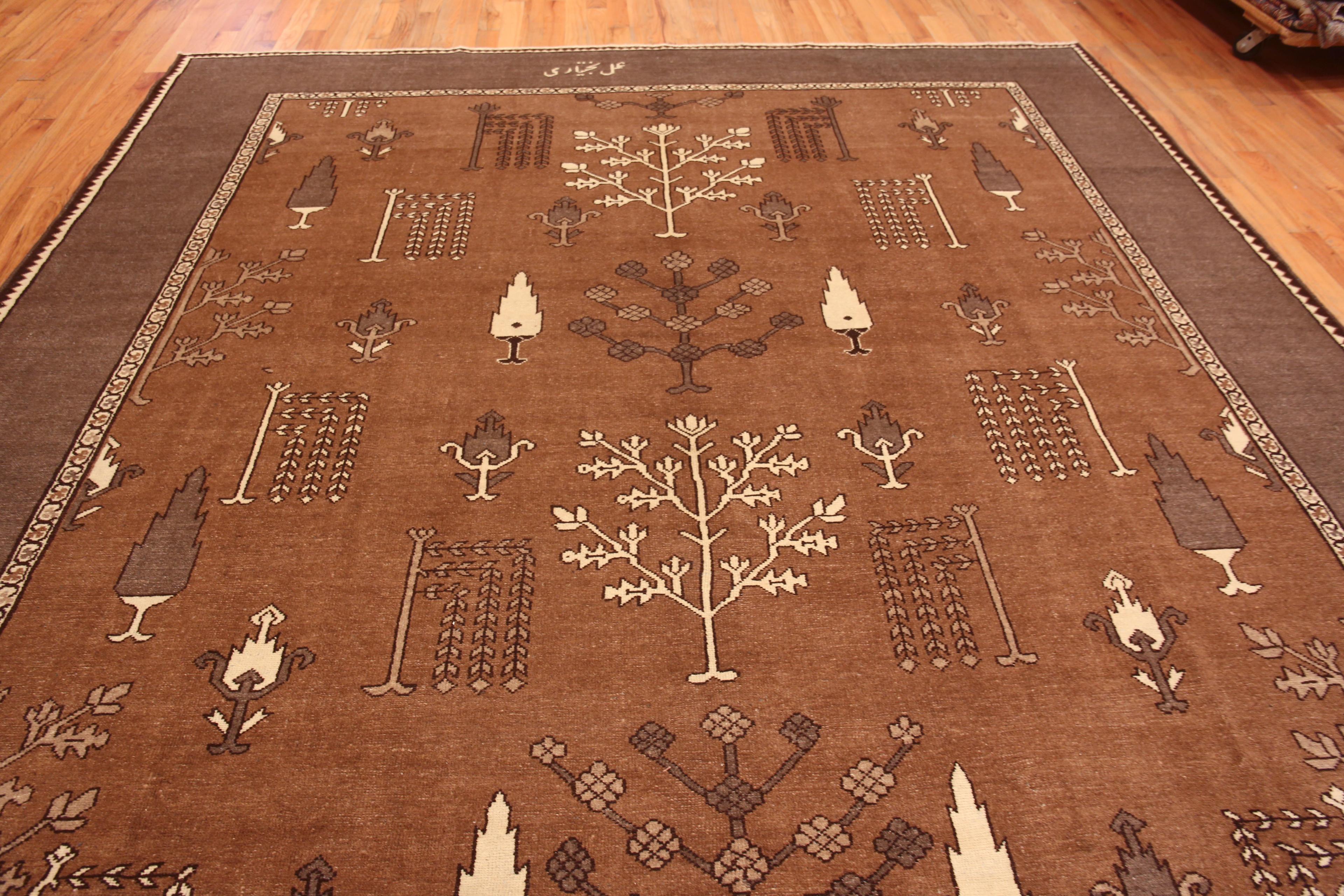 Cypress Tree Garden Design Vintage Tribal Bakhtiari Area Rug 11'2" x 13 ...