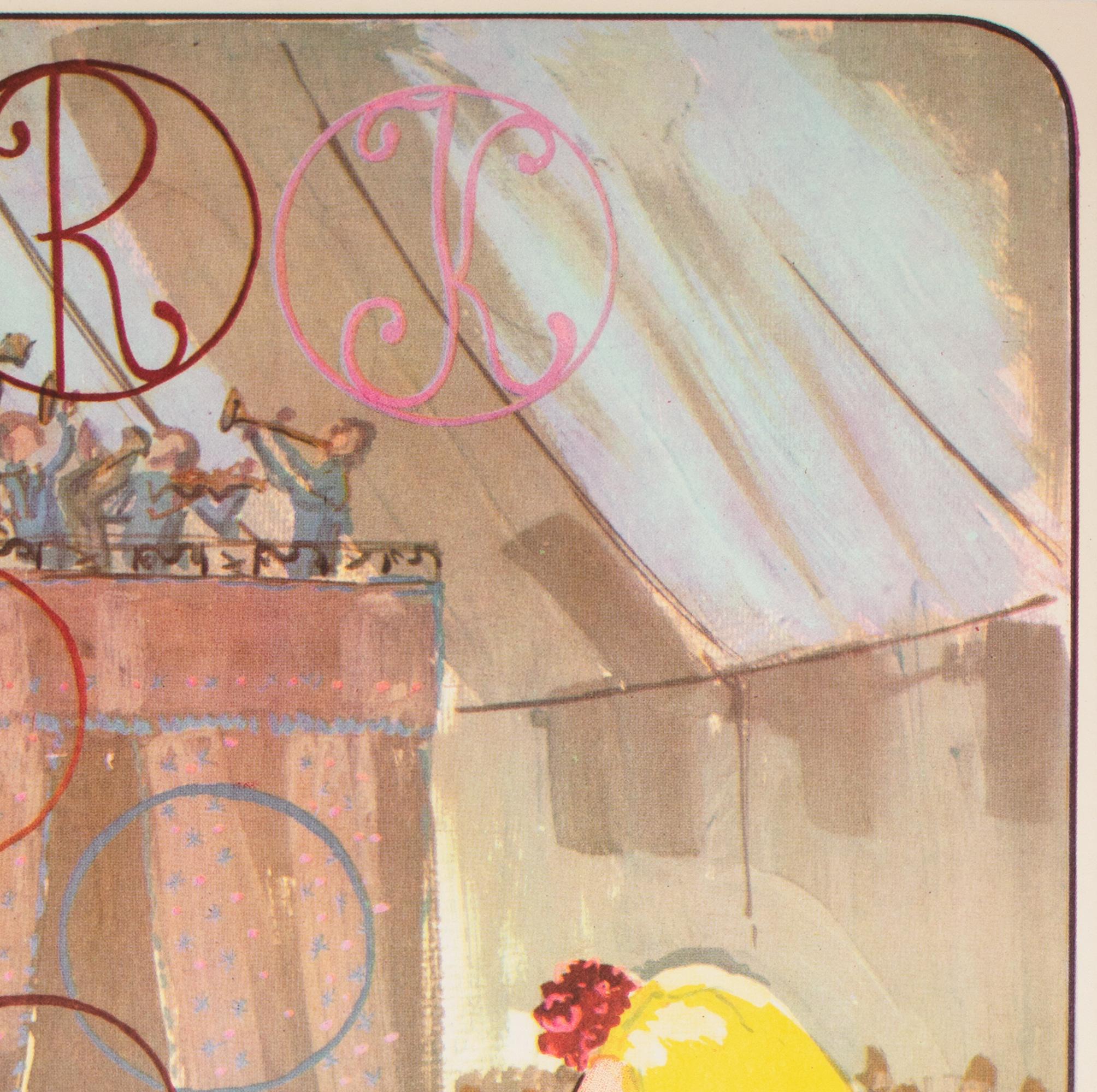 CYRK Arena Juggling Rider 197os Polish Circus Poster at 1stDibs