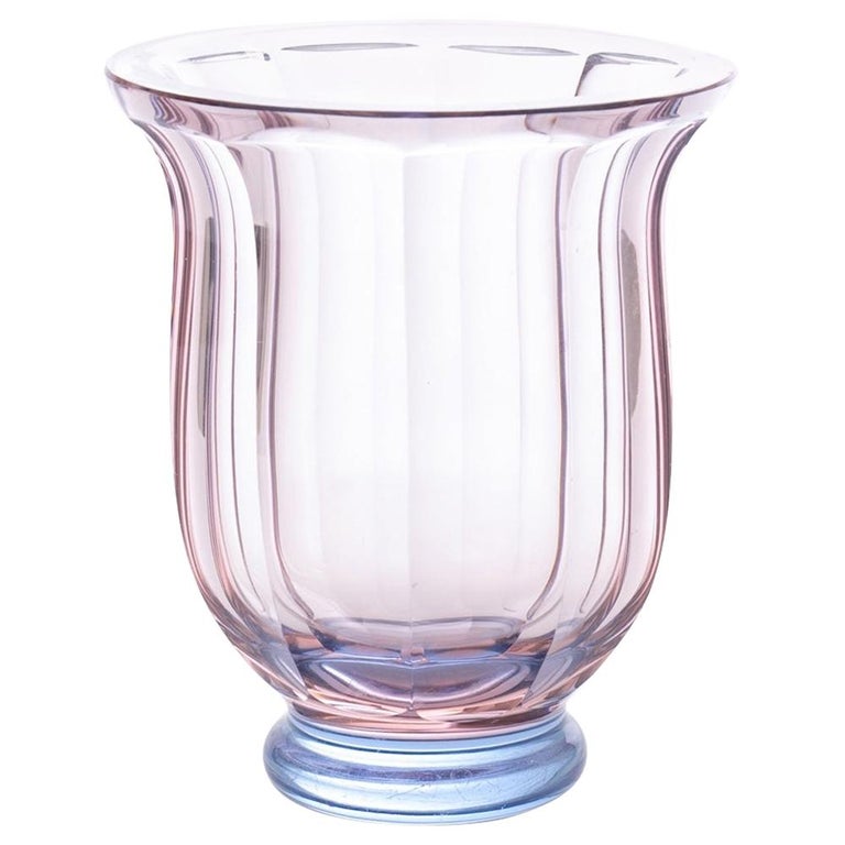 Czech Art Deco Dichromatic Glass Vase, c.1930 For Sale at 1stDibs