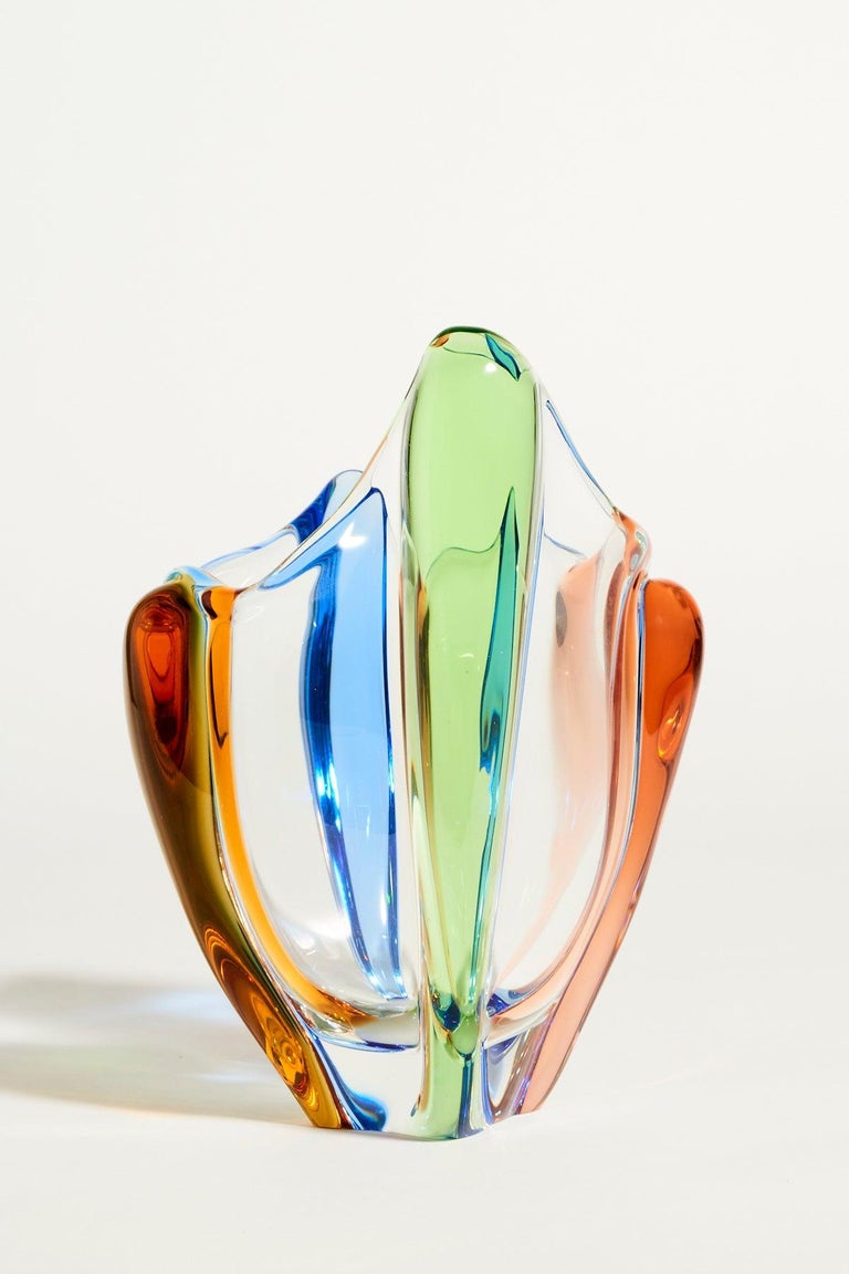 Czech Multicolor Bowl at 1stDibs