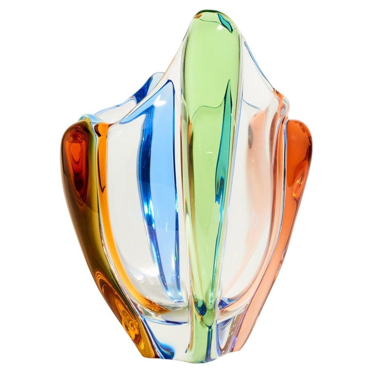 Czech Multicolor Bowl at 1stDibs