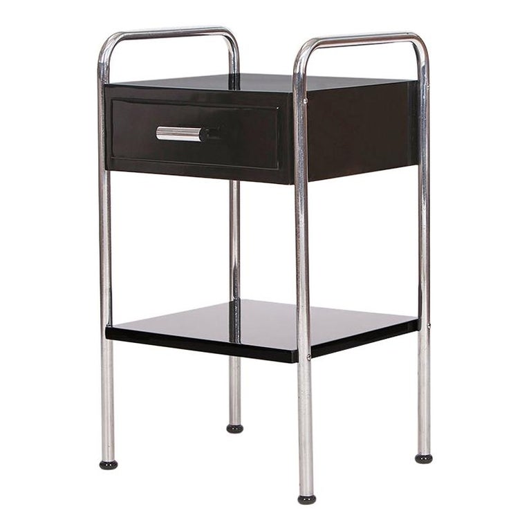 Czech Steel Tube Side Table Sideboard, 1930s For Sale at 1stDibs
