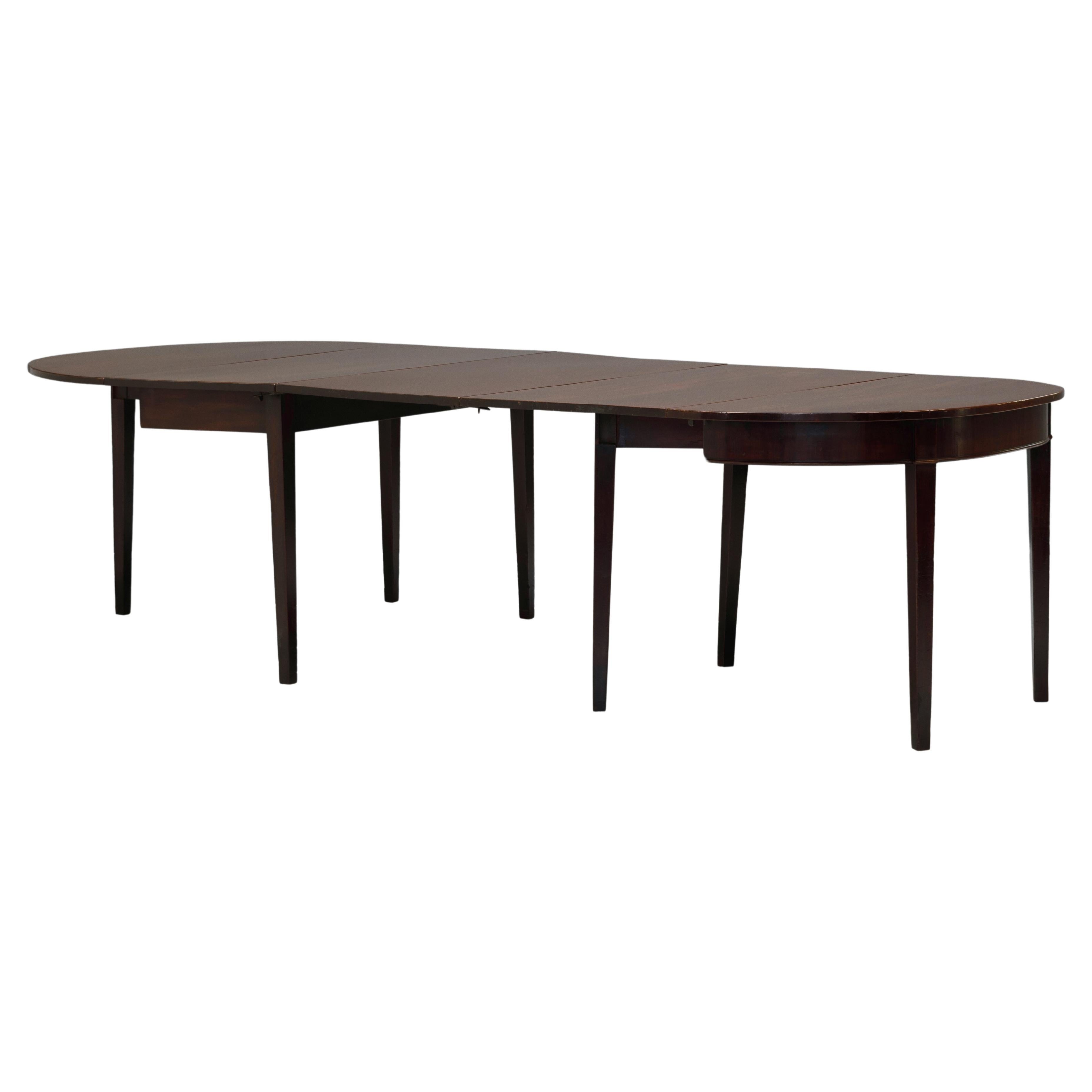 Custom Large 28 ft. Mahogany Georgian Style Dining Table by Leighton ...