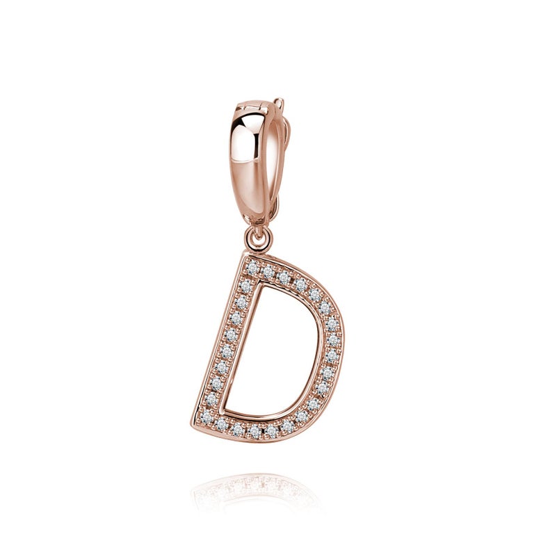 D-Initial Pendant/Charm For Sale at 1stDibs