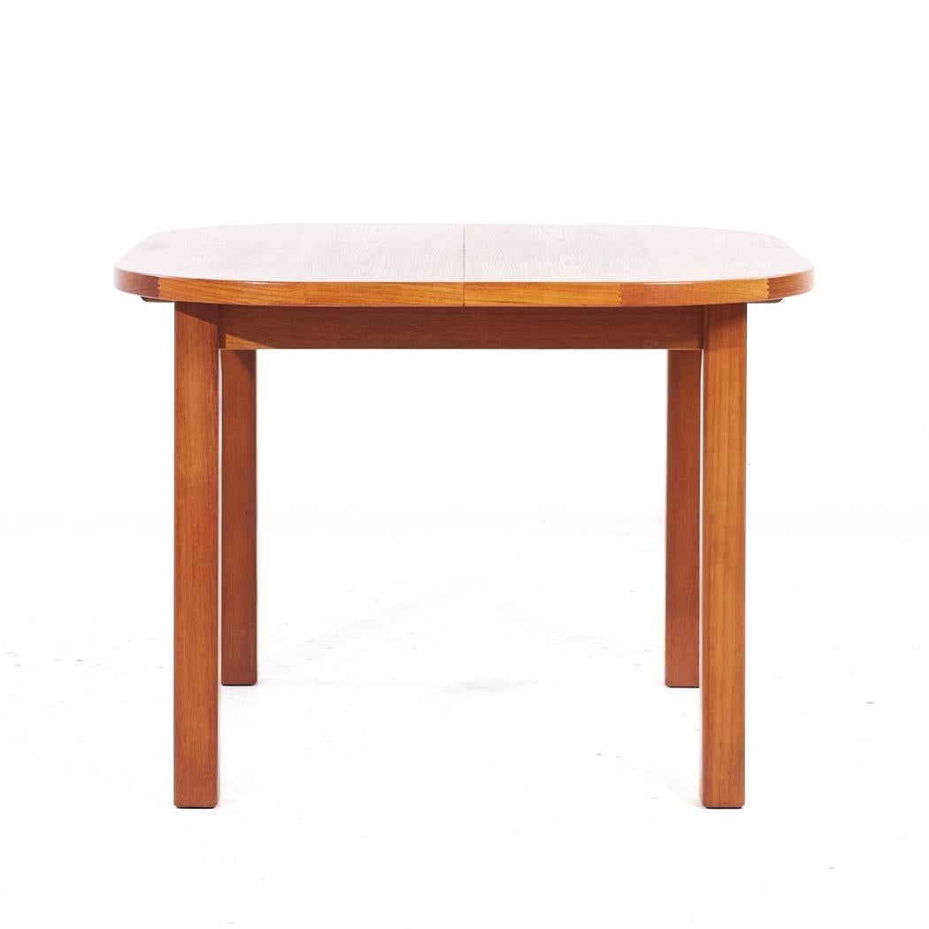 D-Scan Mid Century Teak Hidden Butterfly Leaf Expanding Dining Table ...