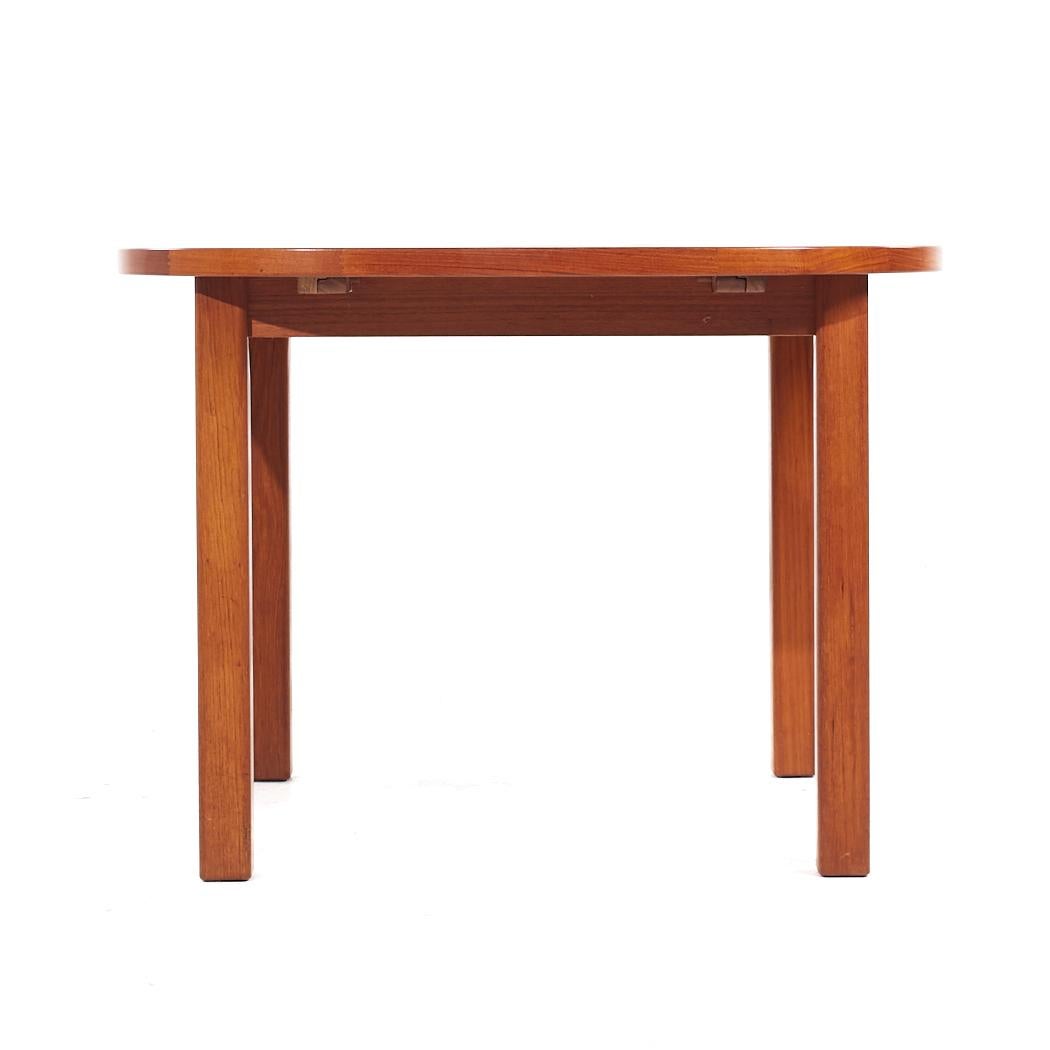 D-Scan Mid Century Teak Hidden Butterfly Leaf Expanding Dining Table ...