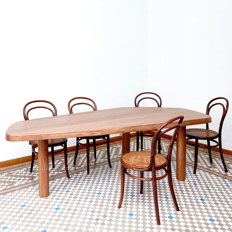 Dada Est. Contemporary, Oak Free-Form Dining Large Table For Sale at ...