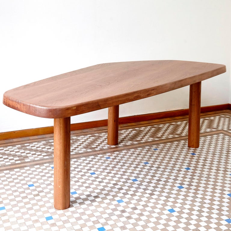 Dada Est. Contemporary, Oak Free-Form Dining Large Table For Sale at ...