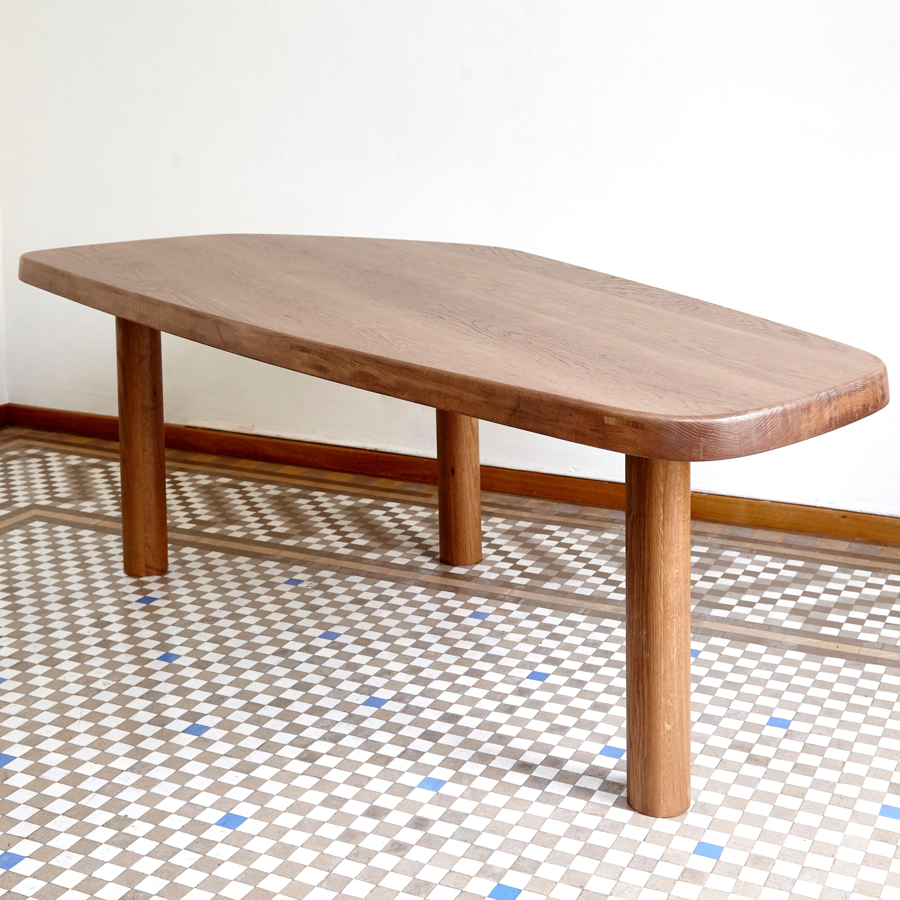 Dada Est. Contemporary, Oak Freeform Dining Large Table For Sale at 1stDibs