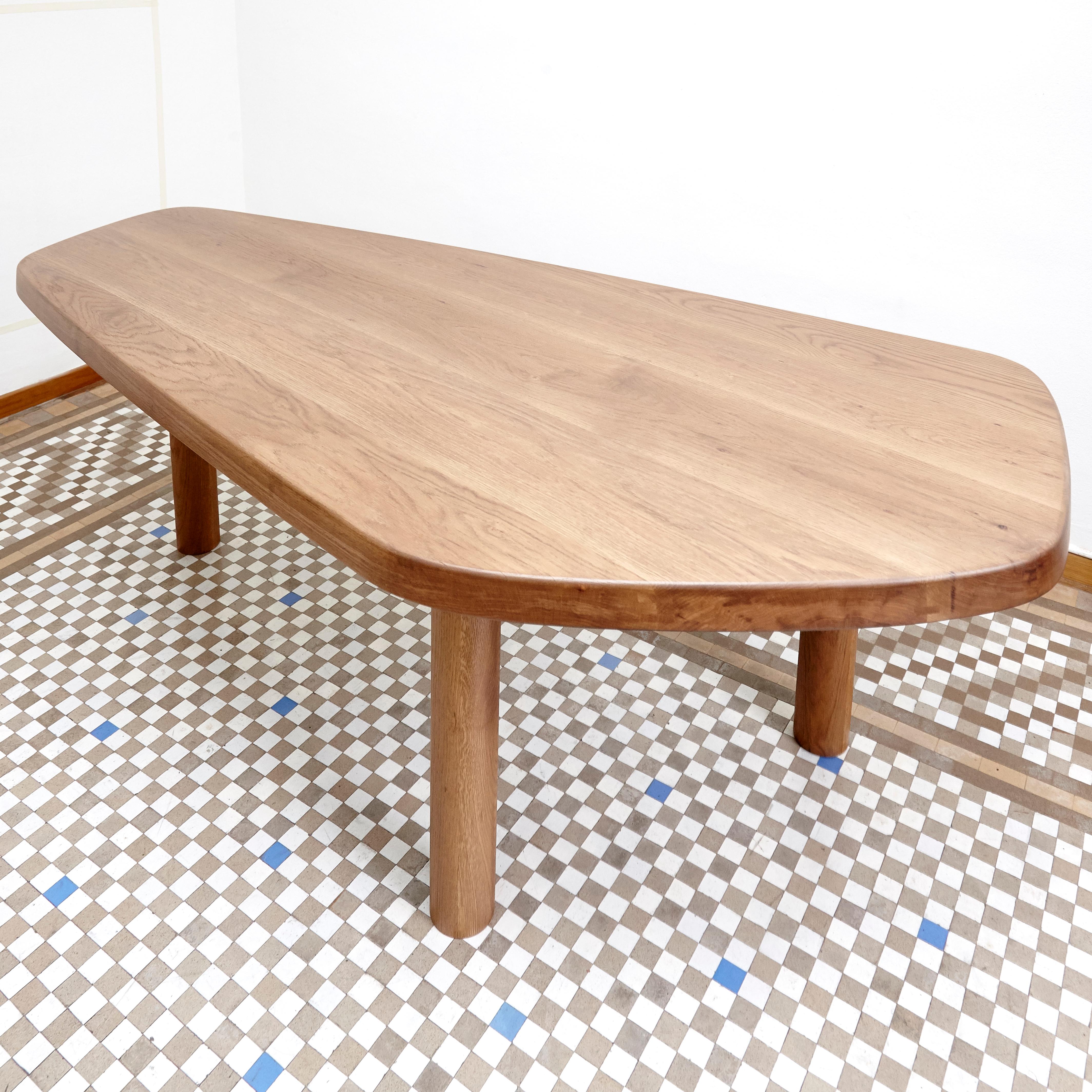Dada Est. Contemporary, Oak Freeform Dining Large Table For Sale at 1stDibs