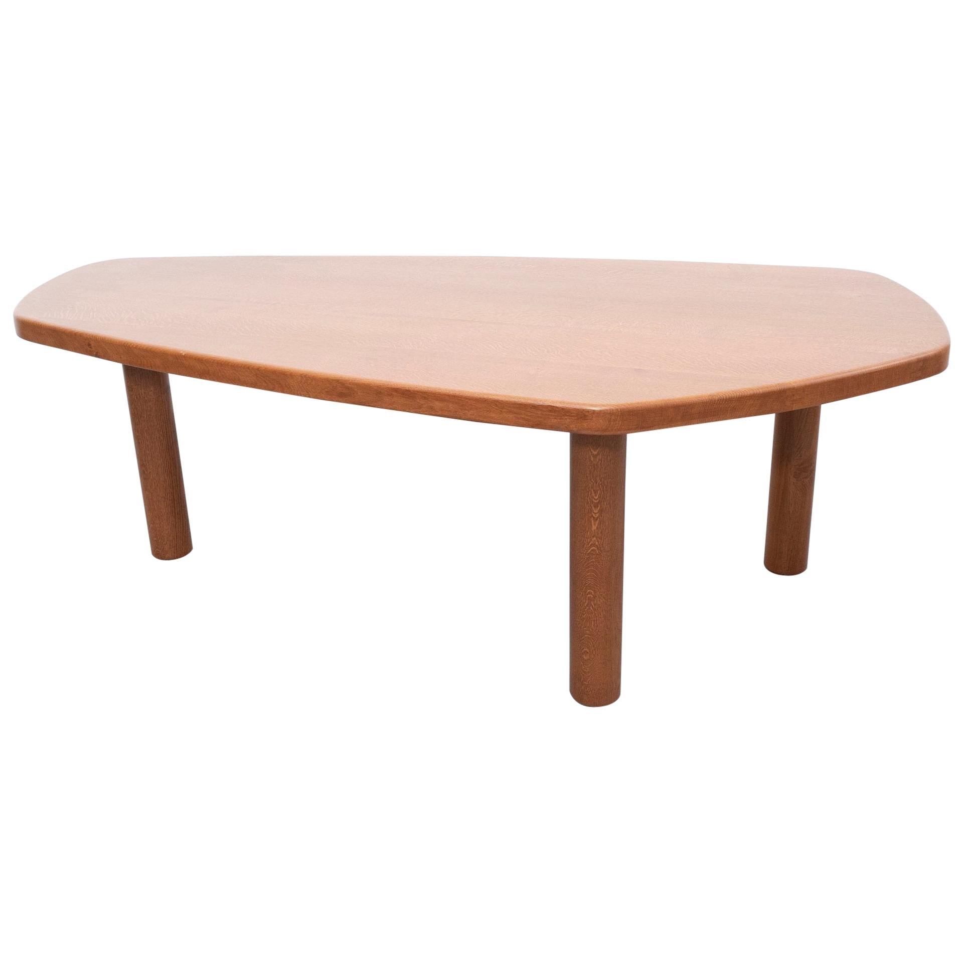 Dada Est. Contemporary, Oak Freeform Dining Large Table For Sale at 1stDibs