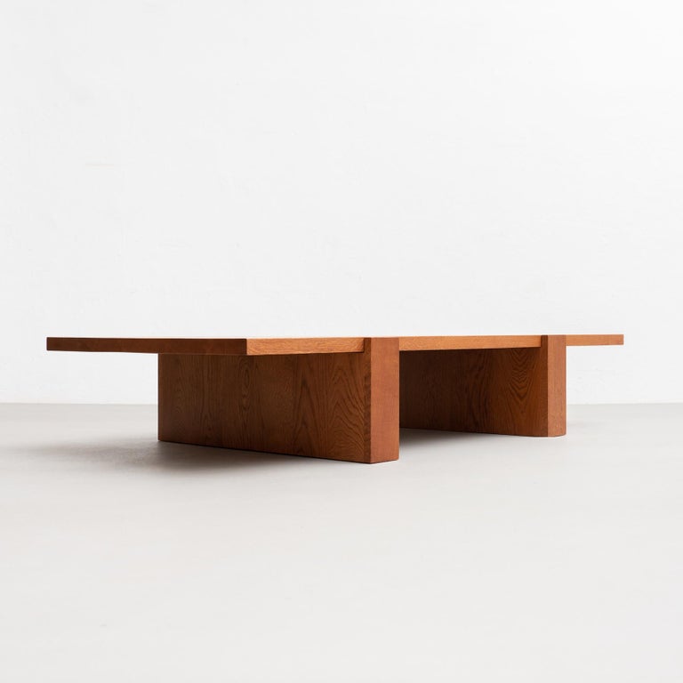 Dada Est. Contemporary Solid Oak Low Table For Sale at 1stDibs
