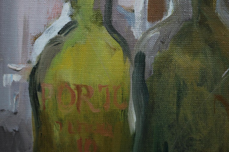 Dada Novikova - Rum Bottles - 21st Century Contemporary Still Life Oil ...