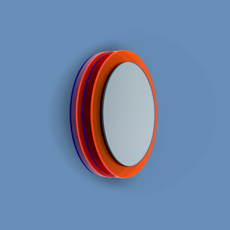 Daddy - wall mirror with plexiglass, design sculpture by Andreas Berlin ...