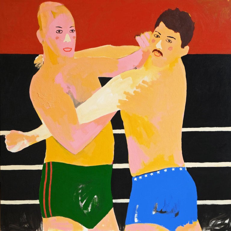 'Daddy Issues' Portrait Painting by Alan Fears Pop Art Wrestling at 1stDibs